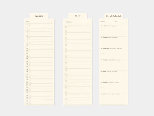 Planner Bookmarks – Present & Correct