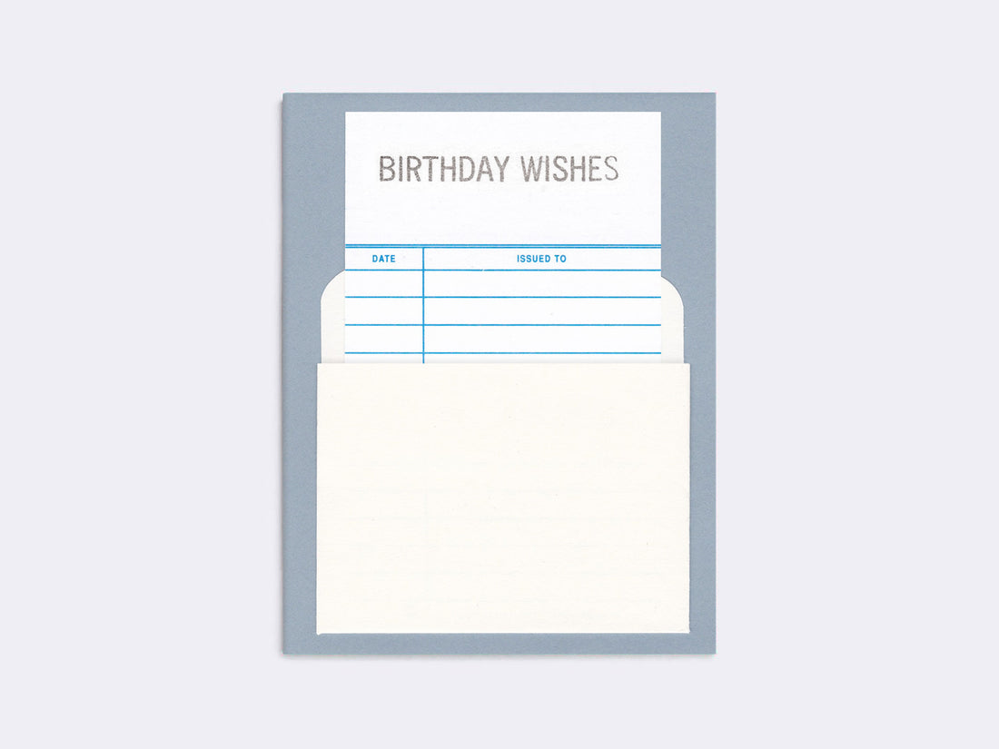 Library Birthday Card – Present & Correct