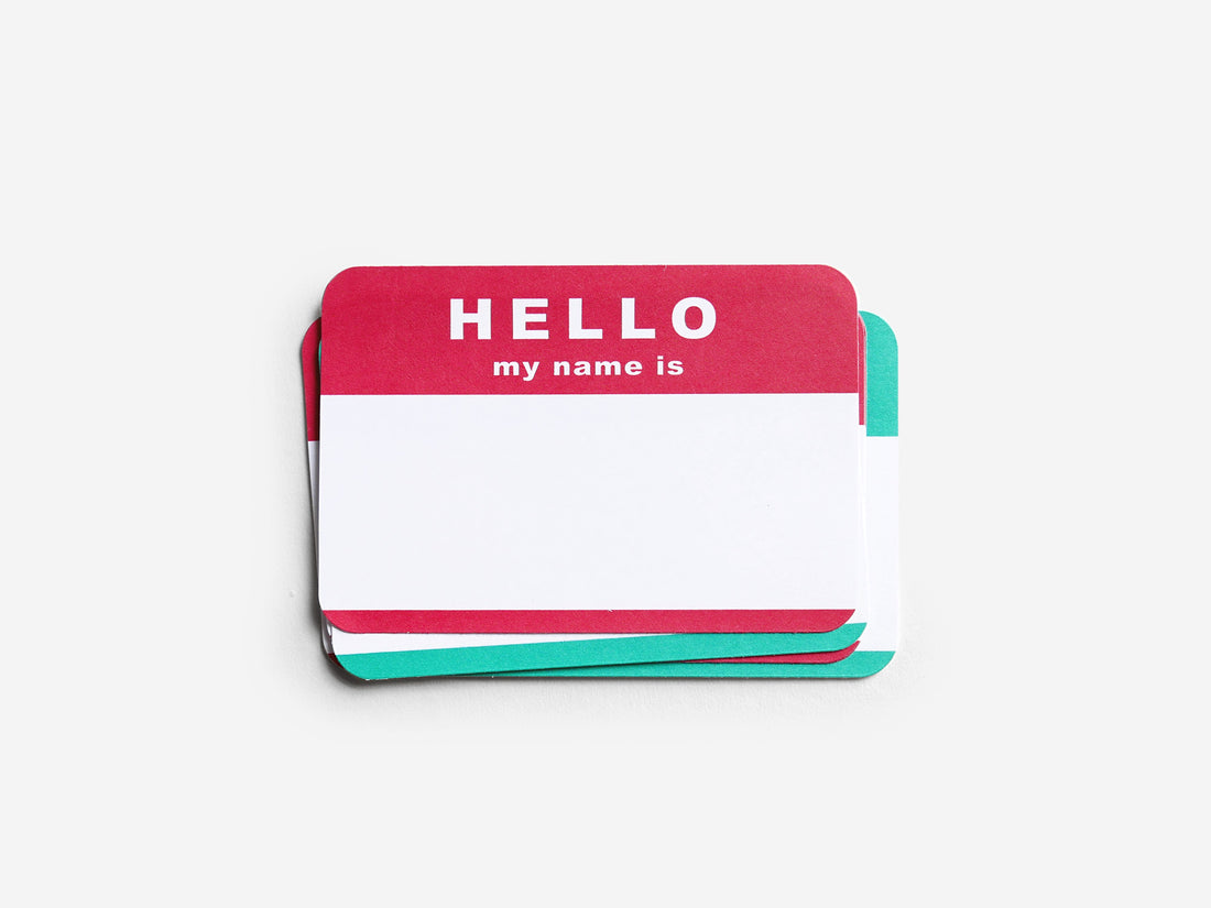 Hello My Name Is Sticker (x5) – Present & Correct